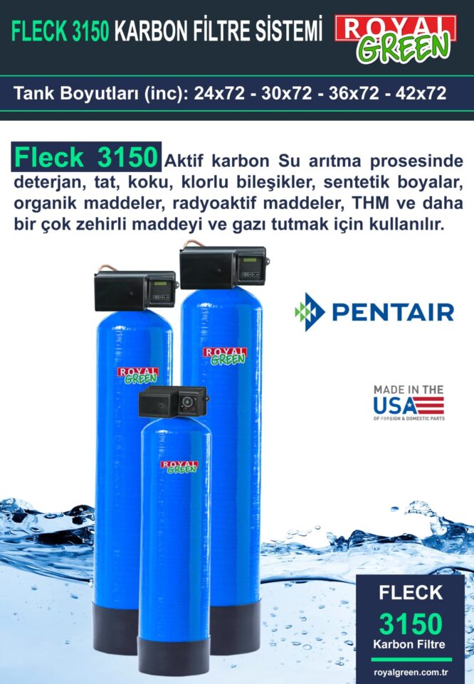 Pentair Fleck 3150 | Geniş Ölçekli Güvenilir Filtrasyon Sistemi