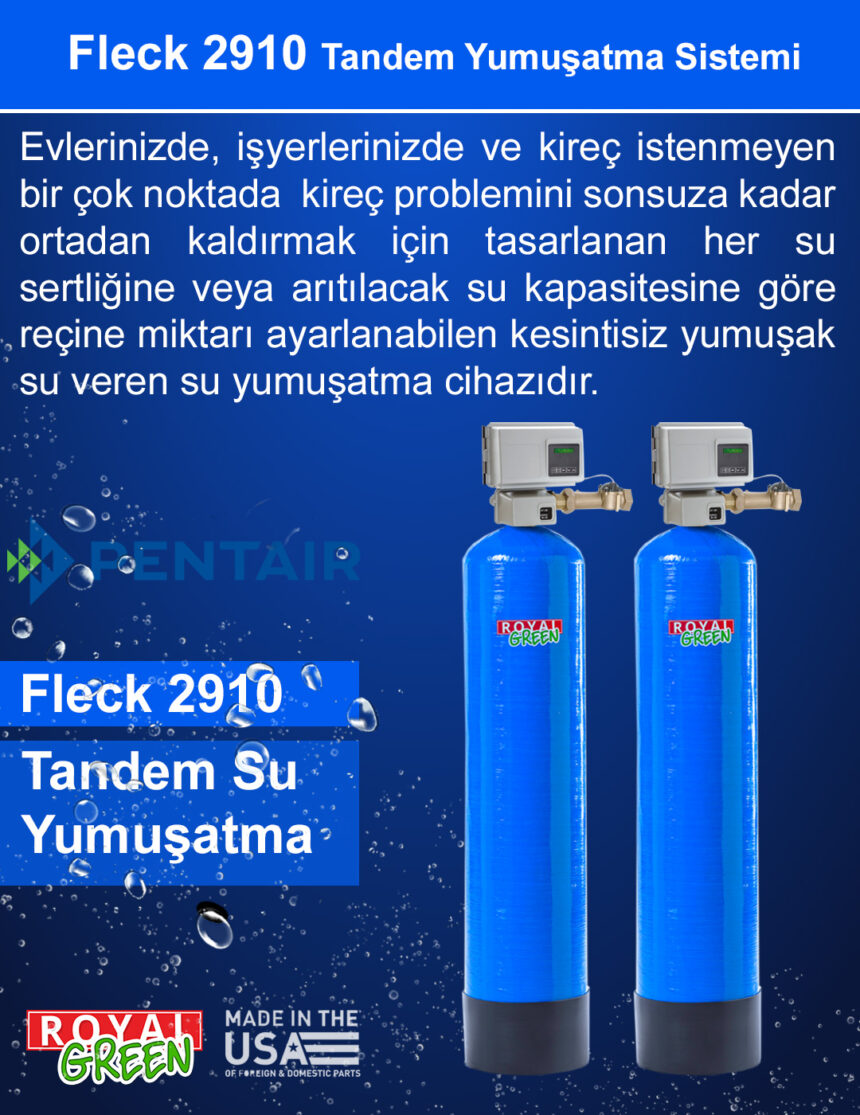 Pentair Fleck 2910 Tandem Su Yumuşatma Sistemi - Sanayi Tipi Ro Su ...